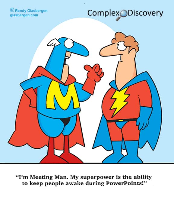 eDiscovery Efficiency: Two (Power) Points of View (Cartoon and Clip)